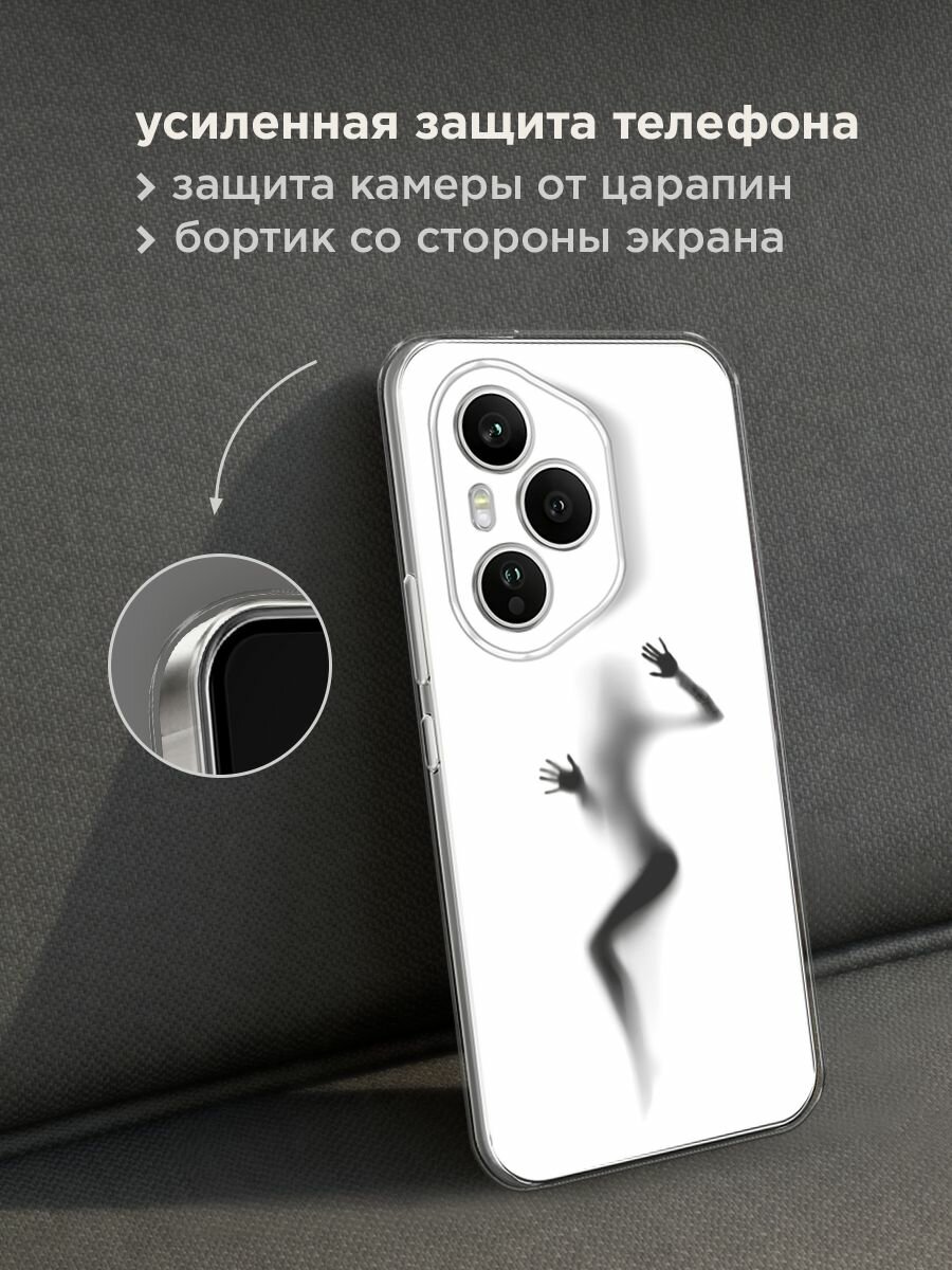 Чехол на Honor 400 Pro / Хонор 400 Про с принтом "Девушка в душе" — фото 1