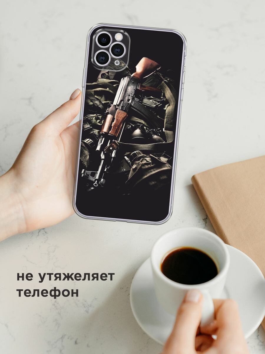 Чехол на Apple iPhone 11 Pro / Айфон 11 Про с принтом "Автомат" — фото 1