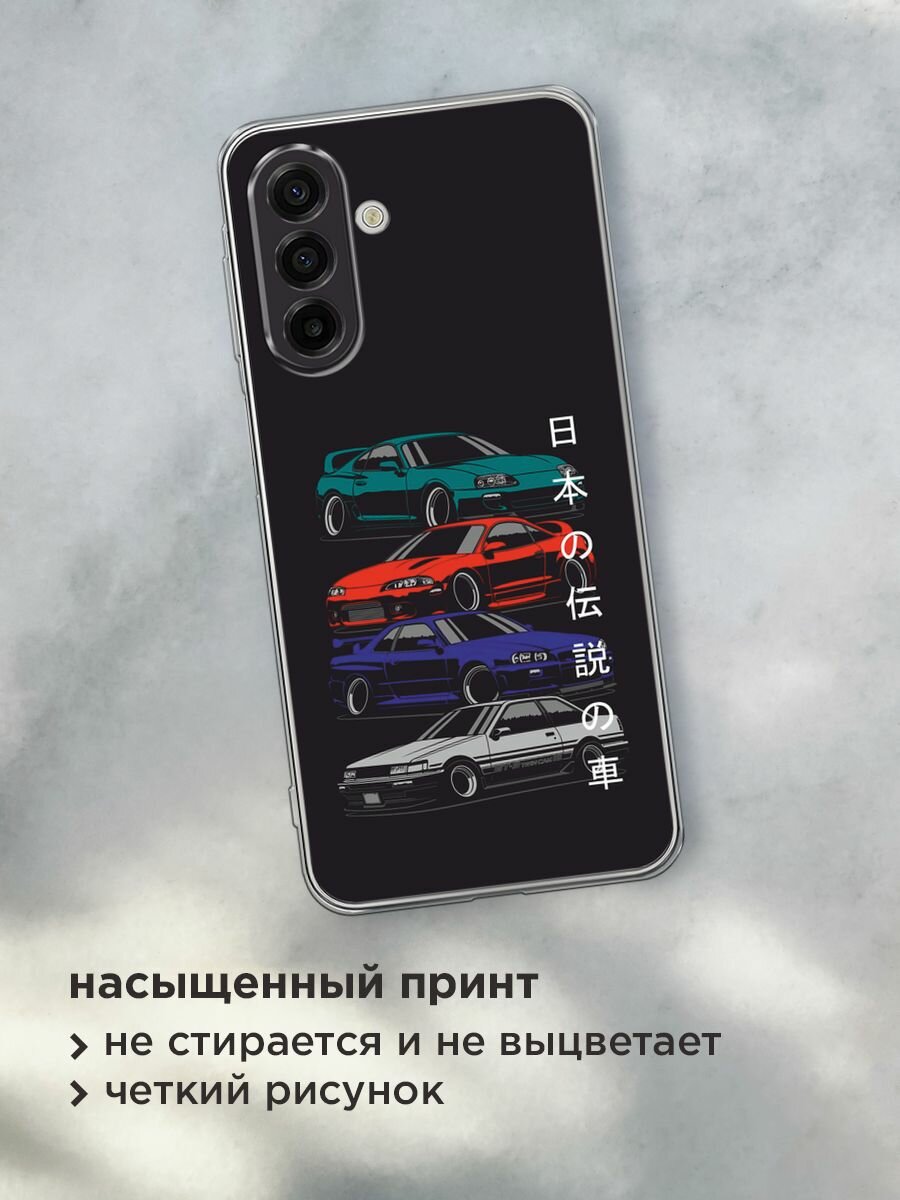 Чехол на Samsung Galaxy A17/A18 / Самсунг А17/А18 с принтом "JDM Legend cars" — фото 1