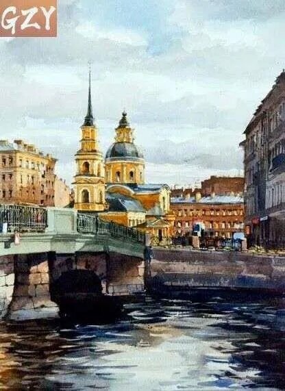 Diamond Mosaic "Санкт -Петербург" 30x40 CM Diamond Emelcodery/с подарками/ювелирными подарками картинки