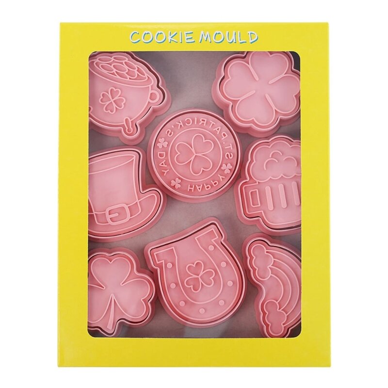8 шт. /компл. Мультяшные Формочки Для Печенья 3D Мультяшные Прессованные Формы Для Печенья Формы Для Выпечки