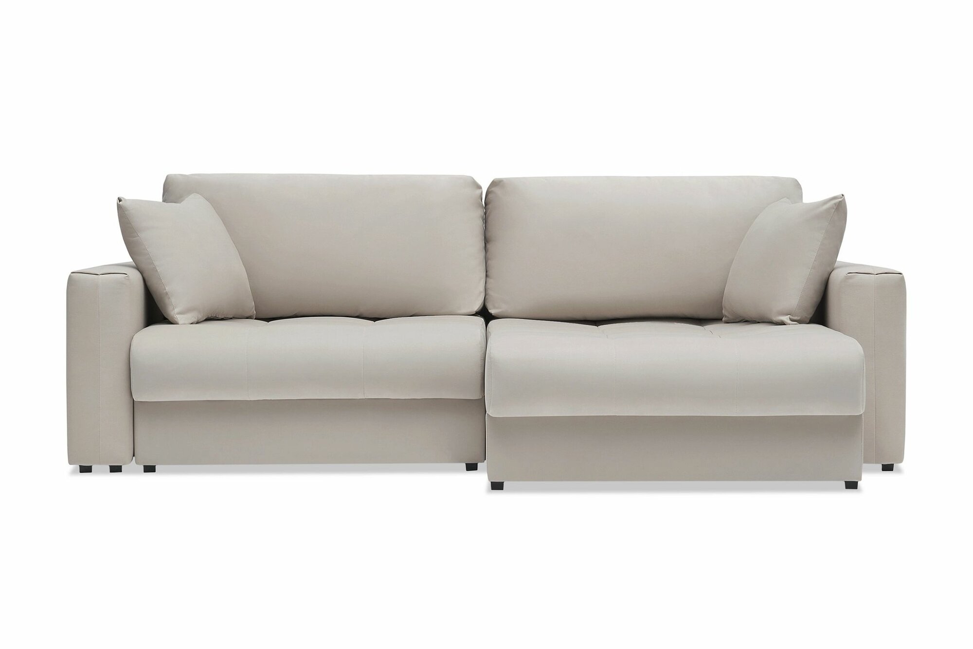 Диван угловой Монарх, серо-бежевый