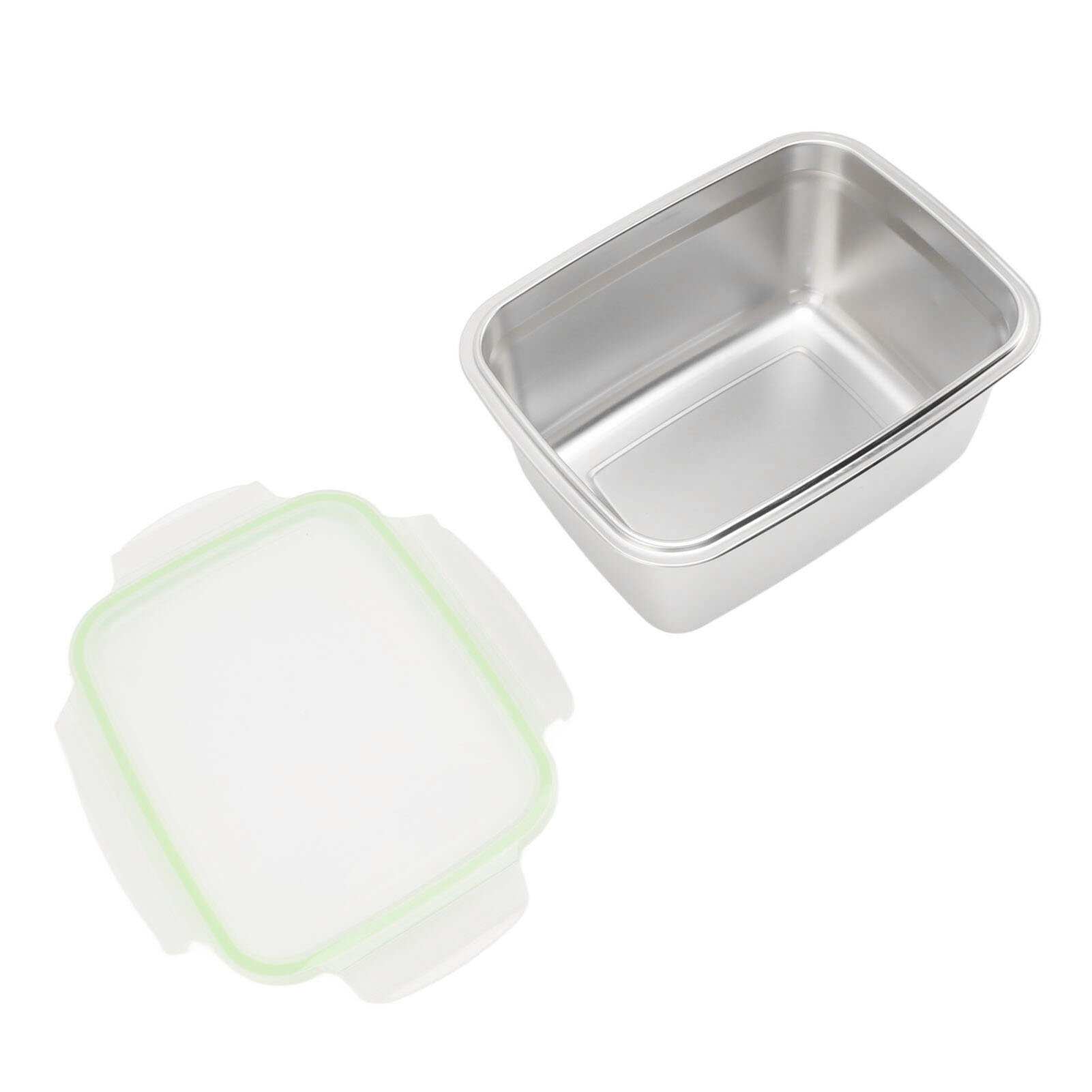 Ланч-бокс из нержавеющей стали 304, герметичные контейнеры для хранения продуктов, квадратная коробка Бенто, 2800 мл