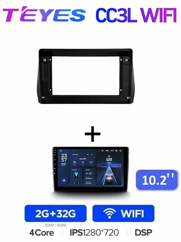 Магнитола Teyes CC3L WiFi 2/32 Gb 10 для Toyota Wish 2 XE20 2009-2017 2 din