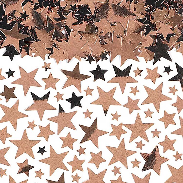 Конфетти КНР звезды, розовое золото, полимер, 70 г