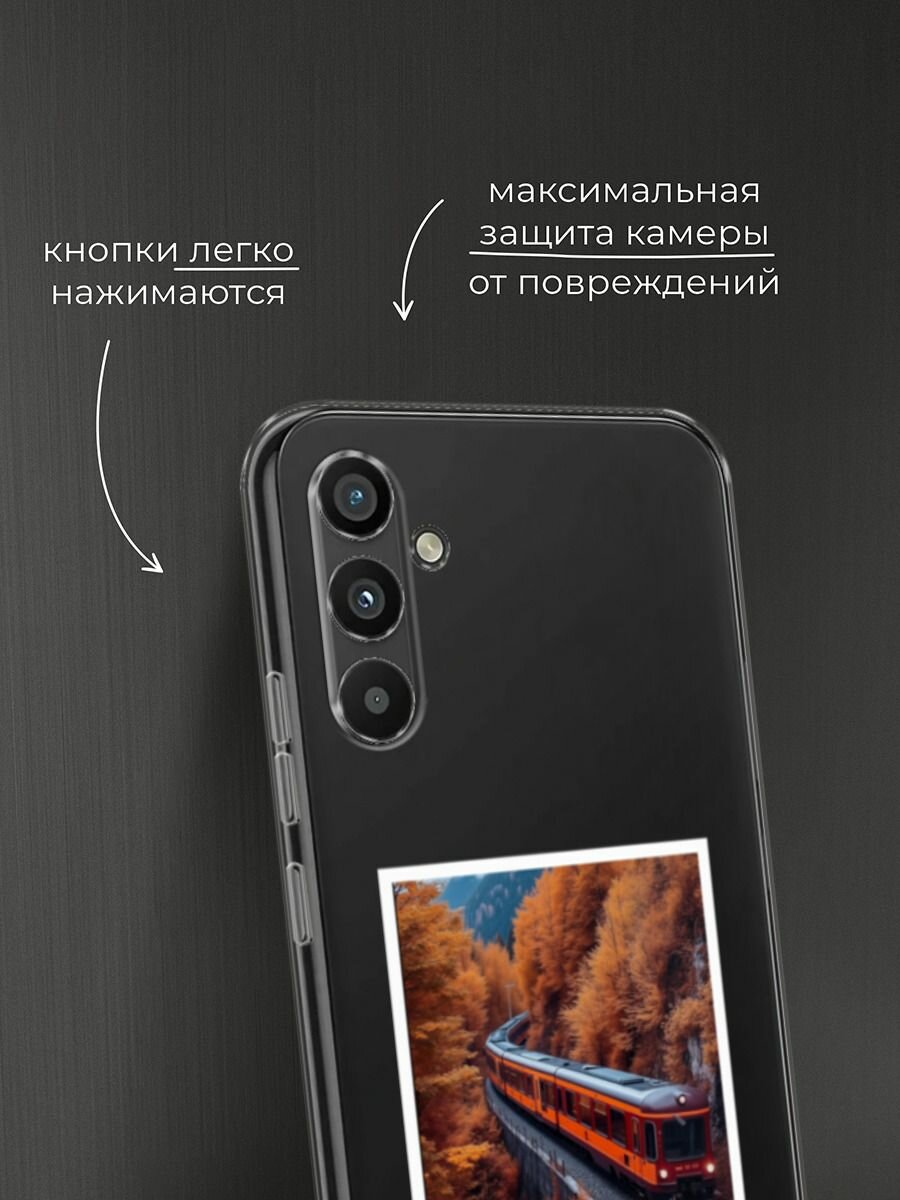 Чехол на Samsung Galaxy A34 / Самсунг A34 с принтом Дорога в осень — фото 1