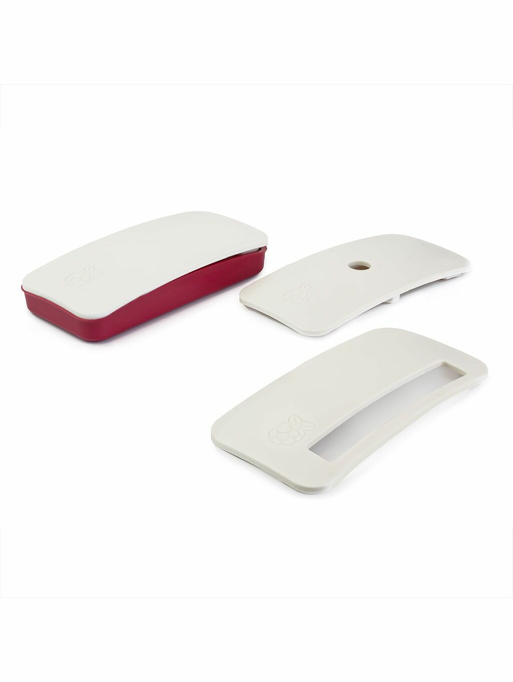 Корпус для использования с Raspberry Pi Zero W малиново-белый пластиковый