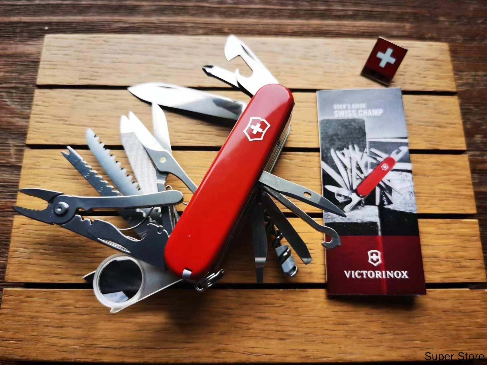91mm Victorinox SwissChamp SAK 1.6795 Функции инструмент для туризма