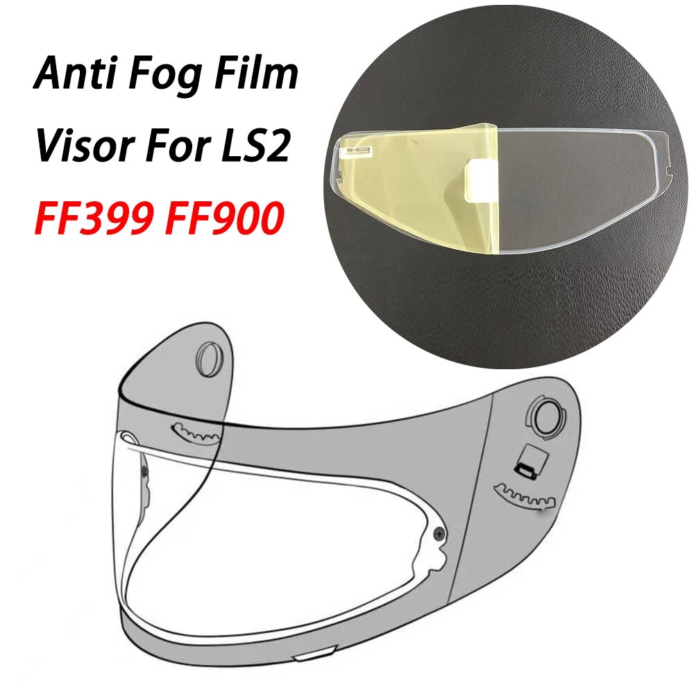Вставки для козырька, противотуманная пленка для мотоциклетного шлема для LS2 FF399 FF900, аксессуары для мотошлема, противотуманная пленка для линз
