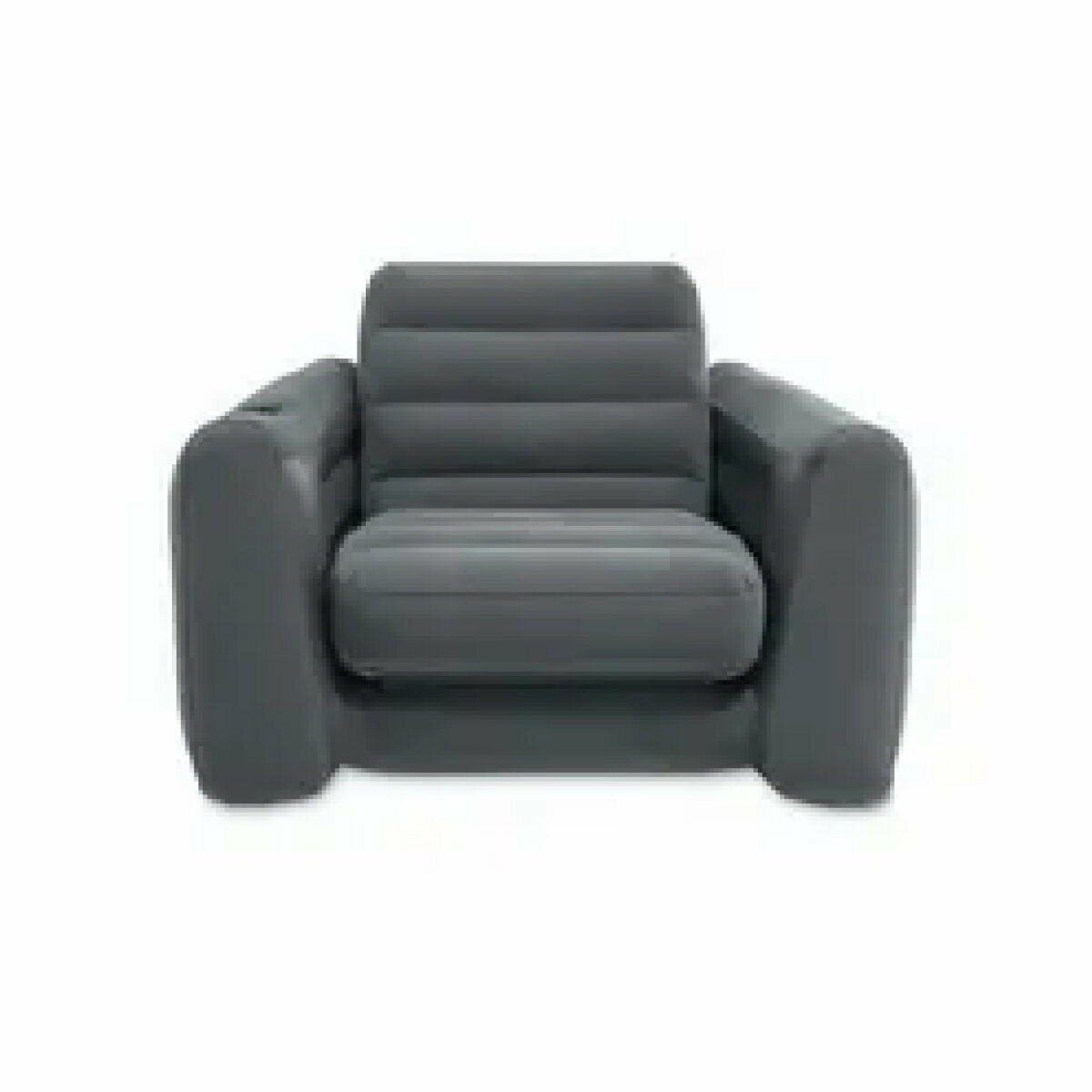 Надувное кресло-трансформер Intex Pull-Out Chair 66551, одноместный, темно-серый