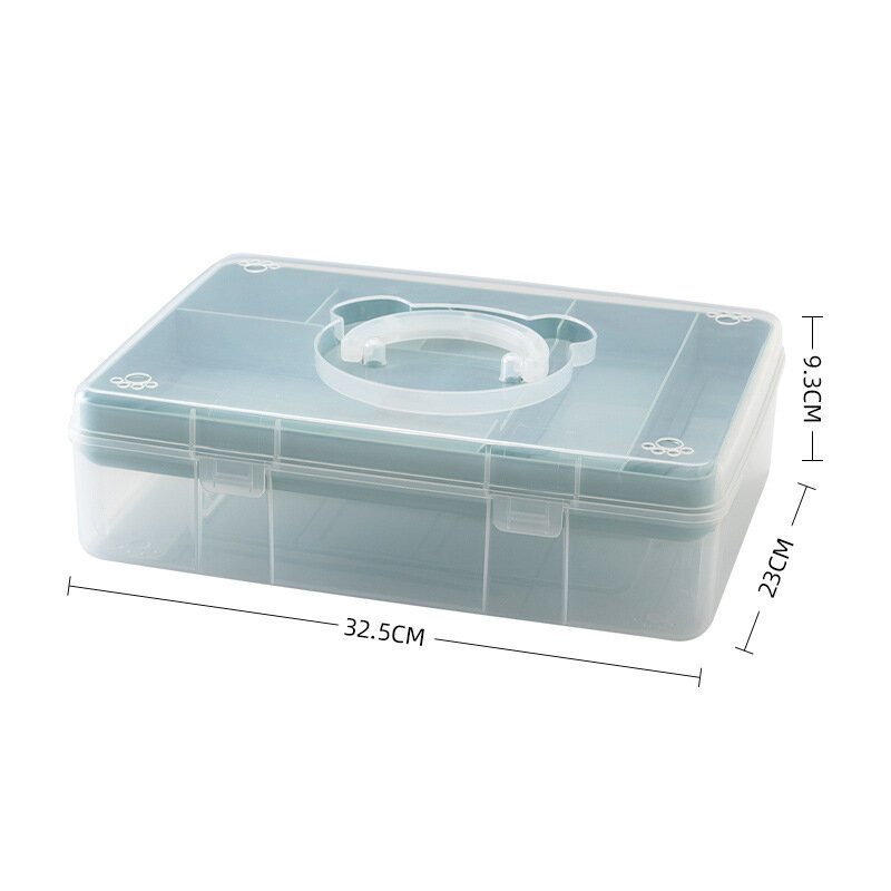 Аптечка для дома, прозрачная, большой емкости, детская аптечка, медицинская коробка, многослойная, семейная аптечка, классификация, коробка для хранения в наличии