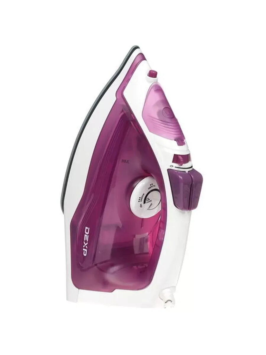 Утюг DEXP HH2200BS 2200 Вт, подошва - керамика, пар 15 г/мин, фиолетовый