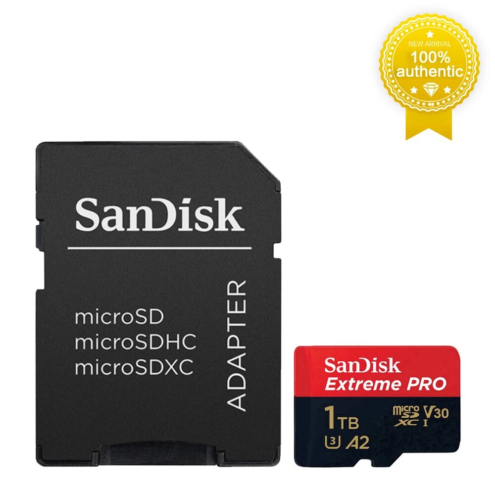 SanDisk карта памяти micro SD ExtremePRO 32/64/128/256/512 ГБ/1 ТБ 4K 1TB- 1pcs-Pack