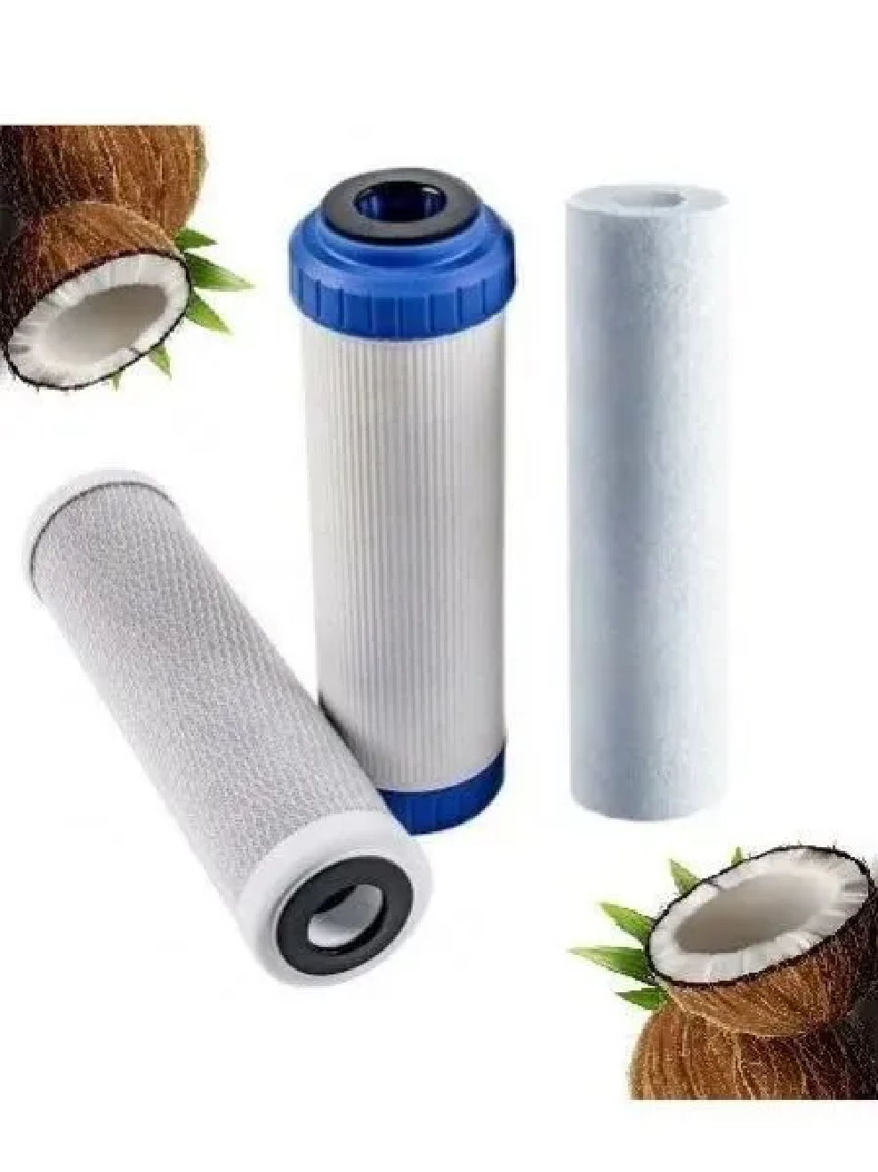 Универсальный комплект сменных картриджей в фильтр под мойку для Мягкой воды, стандарта 10SL