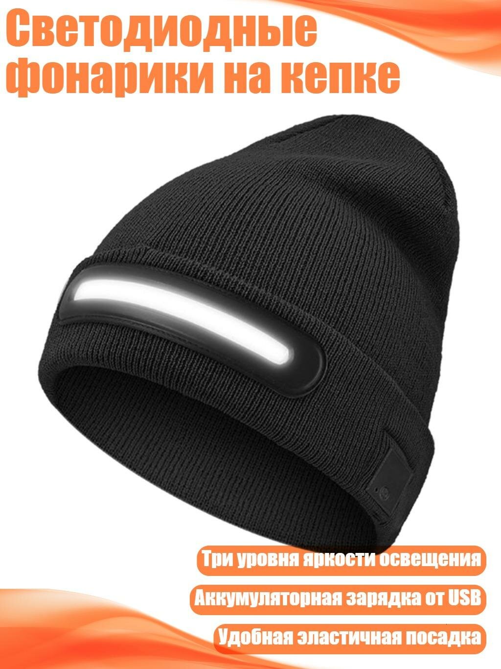 Светодиодные фонарики на кепке