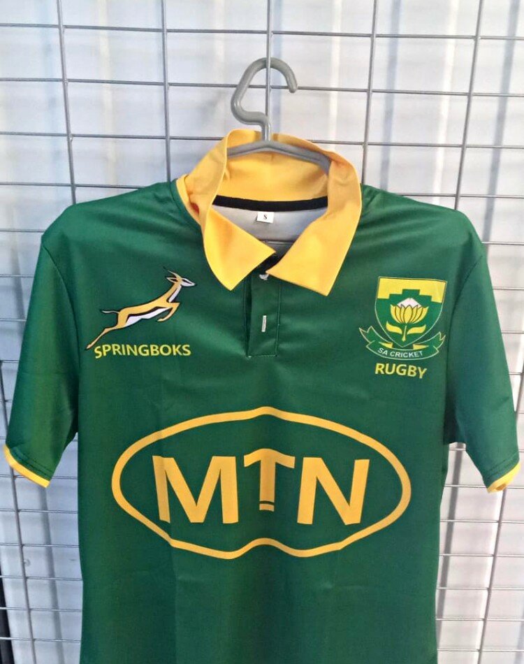 Регбийка размер L ( русский 50 ) сборной Южной Африки по регби ЮАР зеленая