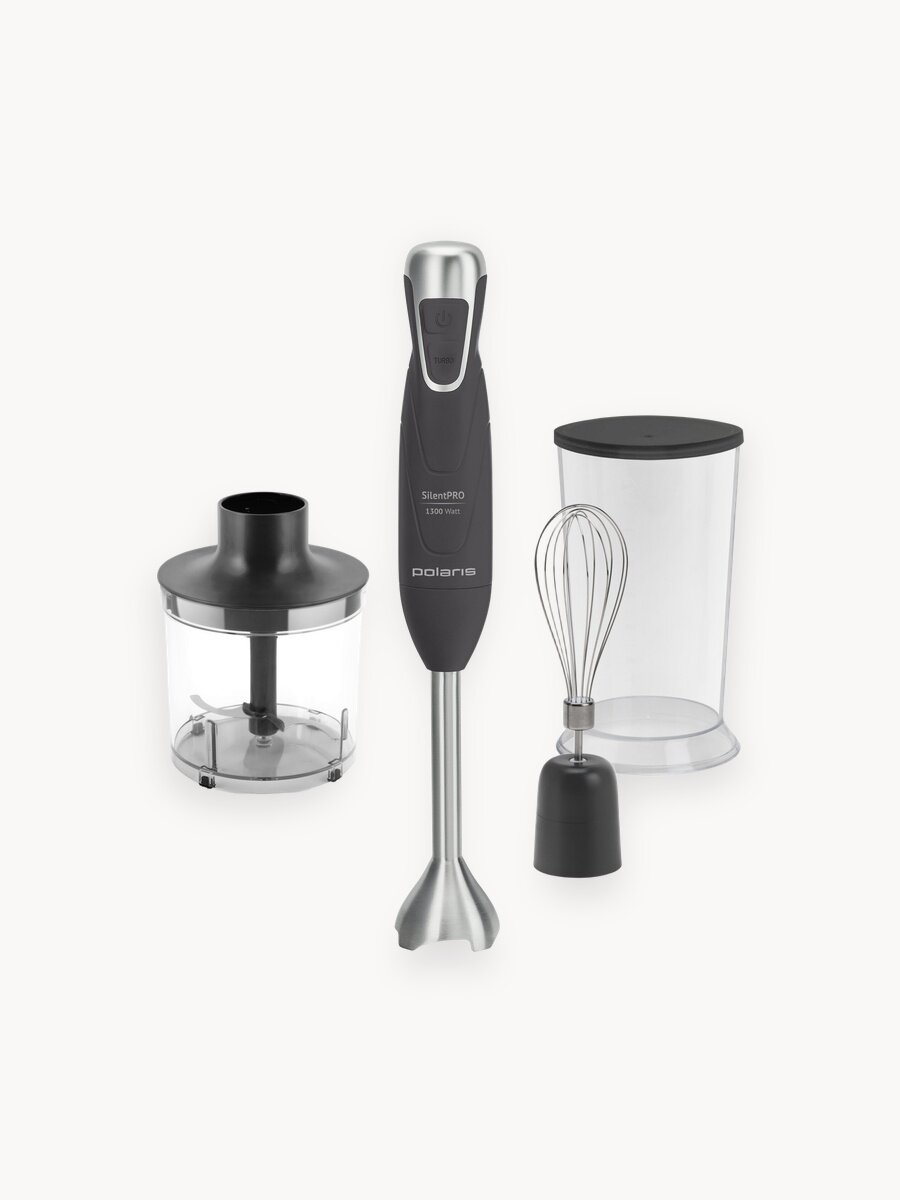 Блендер погружной тихий 3 в 1 PHB 1384 Silent, измельчитель, миксер, блендер