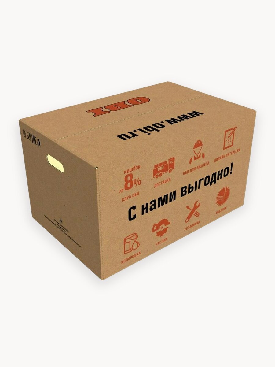 Коробка OBI, для переезда, усиленная, картонная, 60x40x35 см