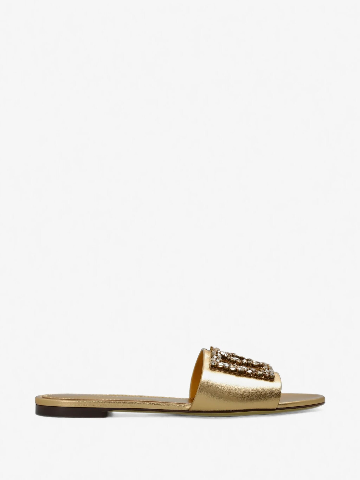 Босоножки Crystal-embellished leather sandals