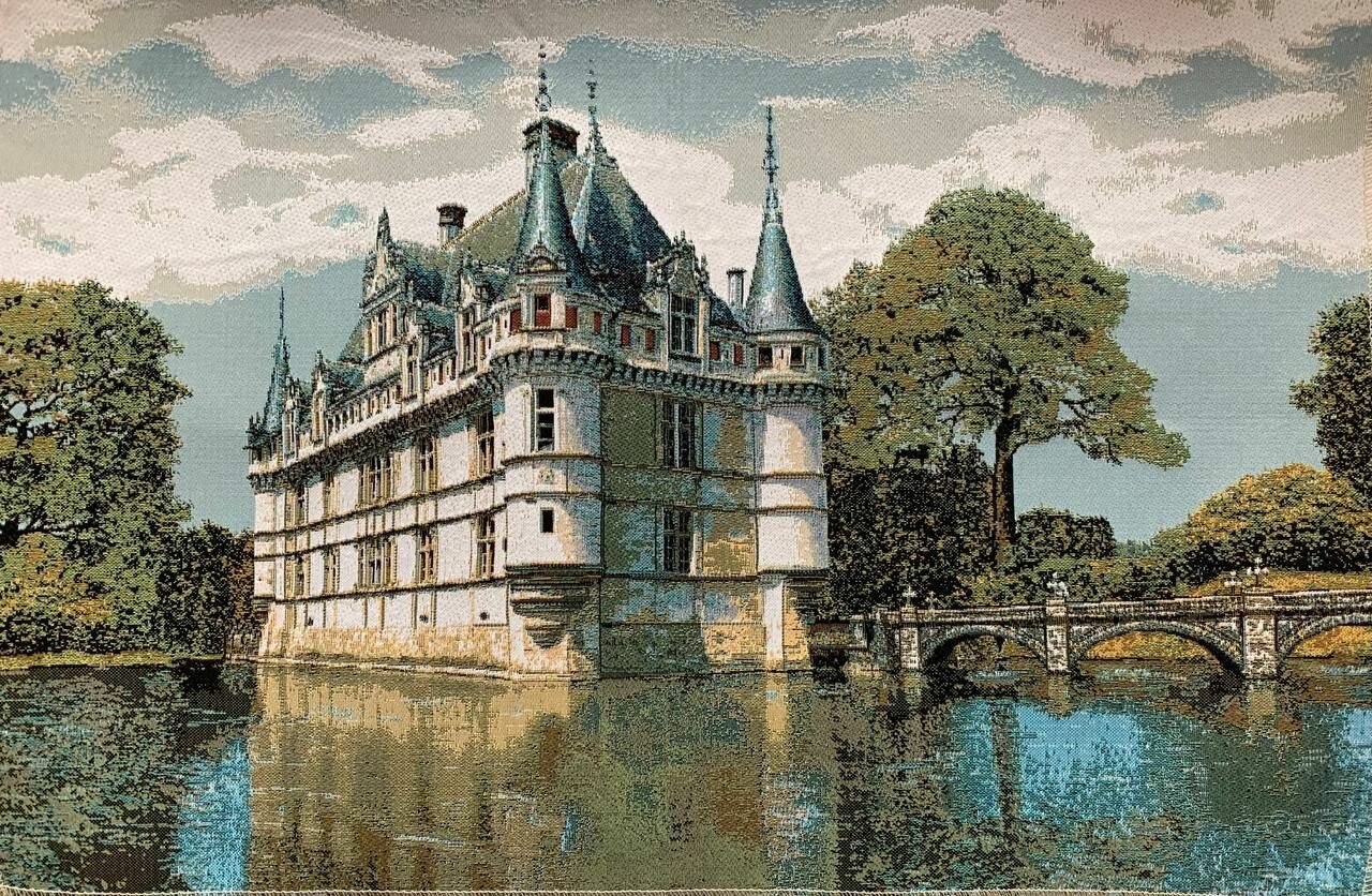 Гобелен, гобелен без рамы 33х50 см / "Замок Азаи"