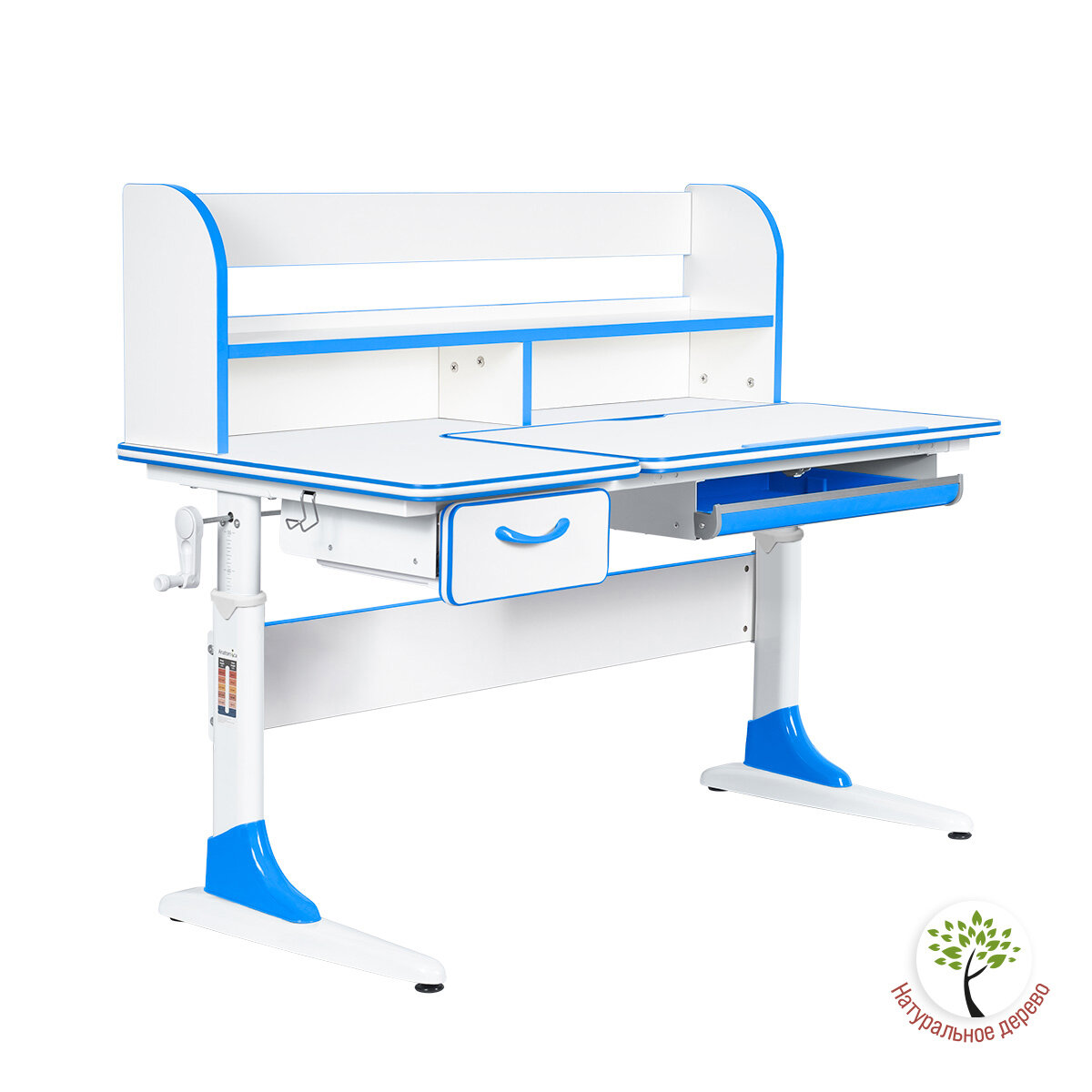 Парта Anatomica Study-120 Lux белый/голубой