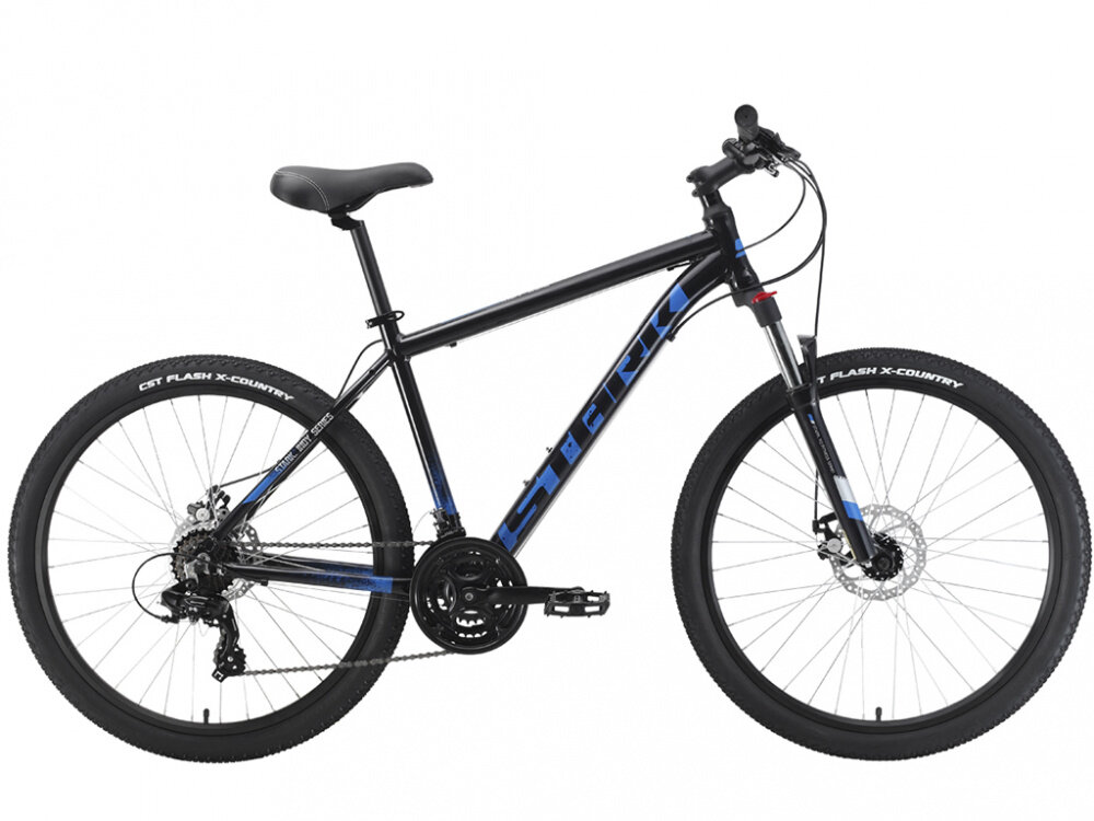 Велосипед Stark'21 Indy 26.2 D м (рама 14,5", черный/синий)