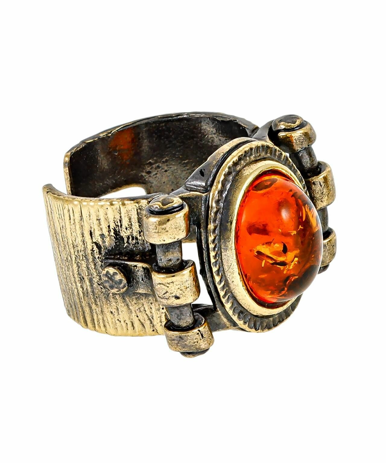 Кольцо, янтарь