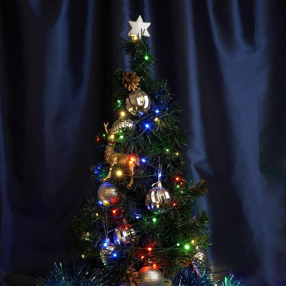 Гирлянда Feron CL582 линейная LED V230 L 20 м + 3 м шнур зеленый - свет мультиколор, арт. 48633