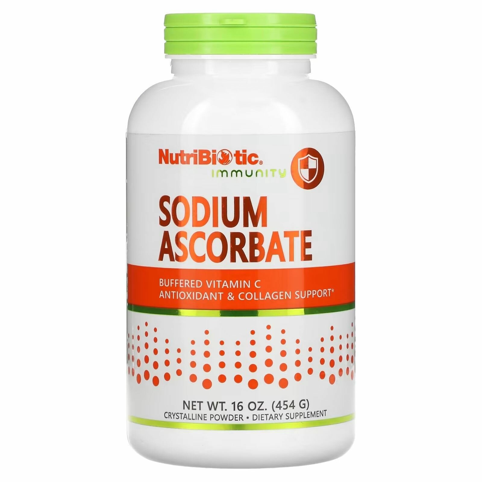 NutriBiotic, Витамин C (аскорбат натрия), Sodium Ascorbate, кристаллический порошок, 454гр