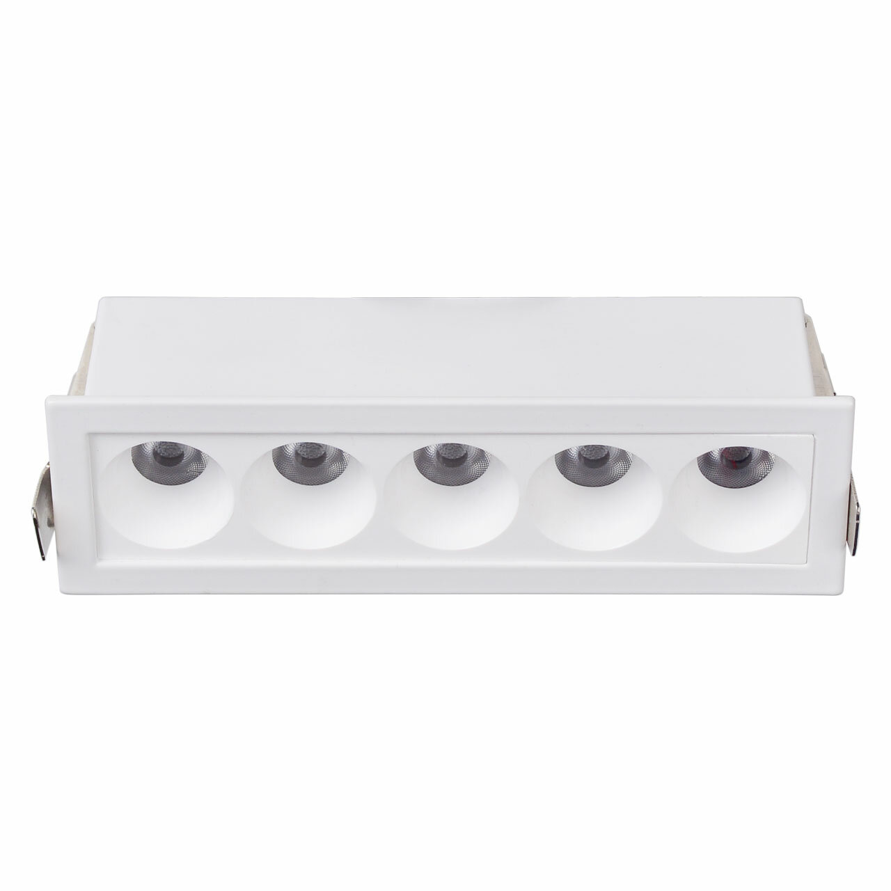 Точечный светильник встраиваемый светодиодный De Markt Информ 851010501, 5*2W LED 4000К, цвет: белый