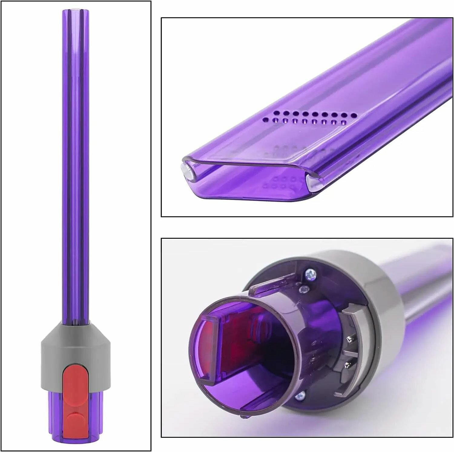 Светодиодная щелевая LED насадка для пылесосов Dyson V15 V11 V10 V8 для уборки слабоосвещенных мест, темных щелей и очистки углов.