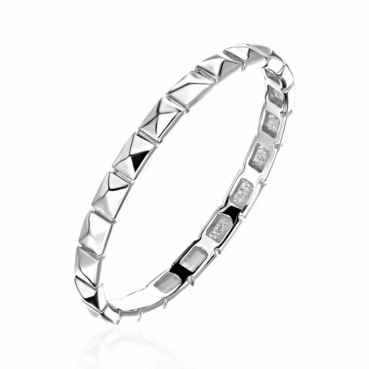 Кольцо, белое золото, 585 проба, родирование