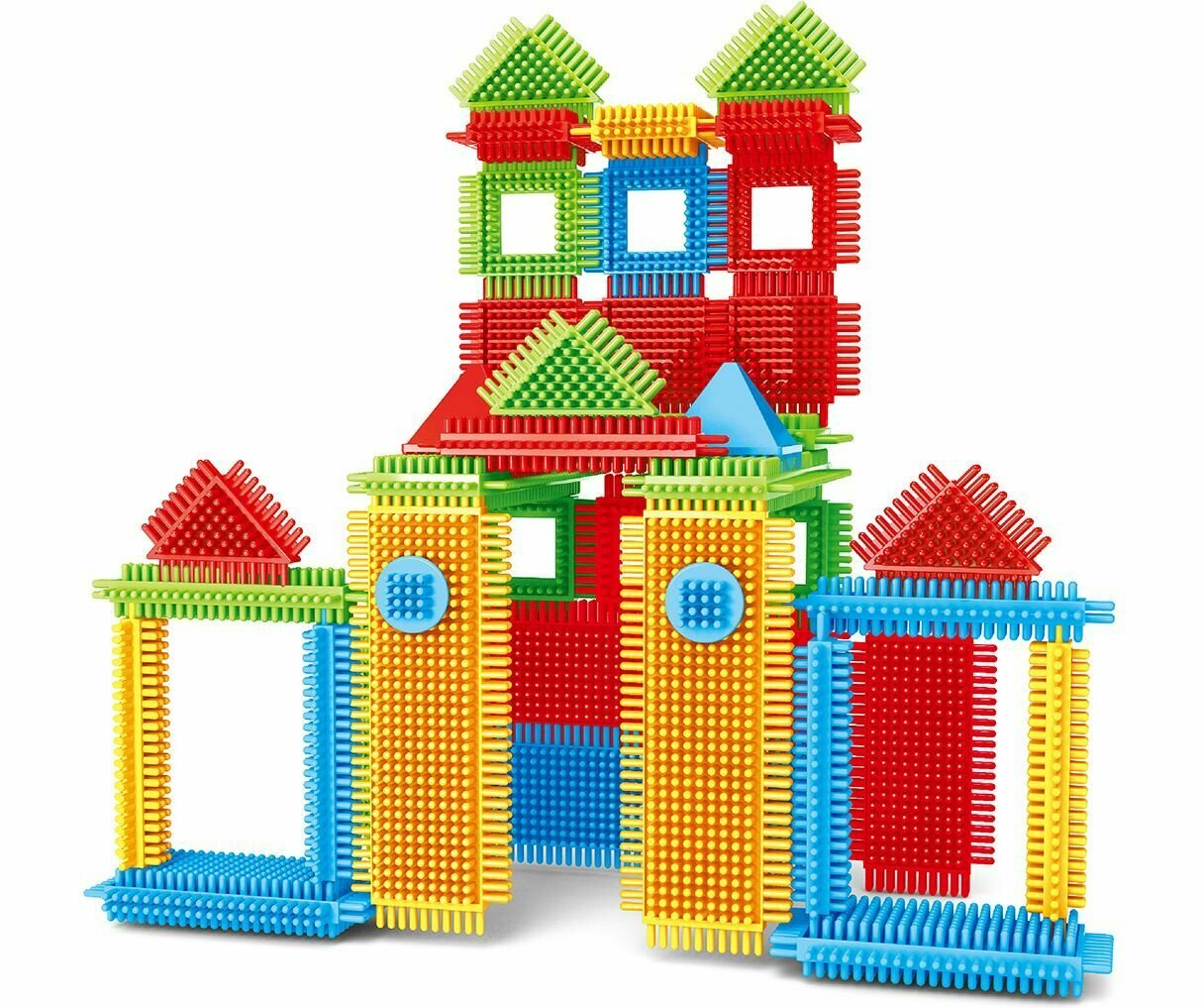 Конструктор игольчатый пластиковый "MINI BRISTLES Домик" для детей, игровой набор, 150 деталей