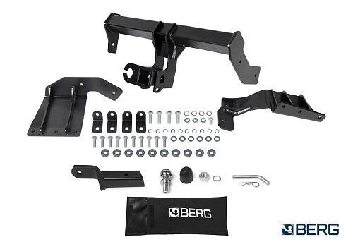 Фаркоп под квадрат Berg для Mitsubishi Outlander (Мицубиси Аутлендер) XL 2005-2012, шар E, 1500/75 кг, F.4012.001