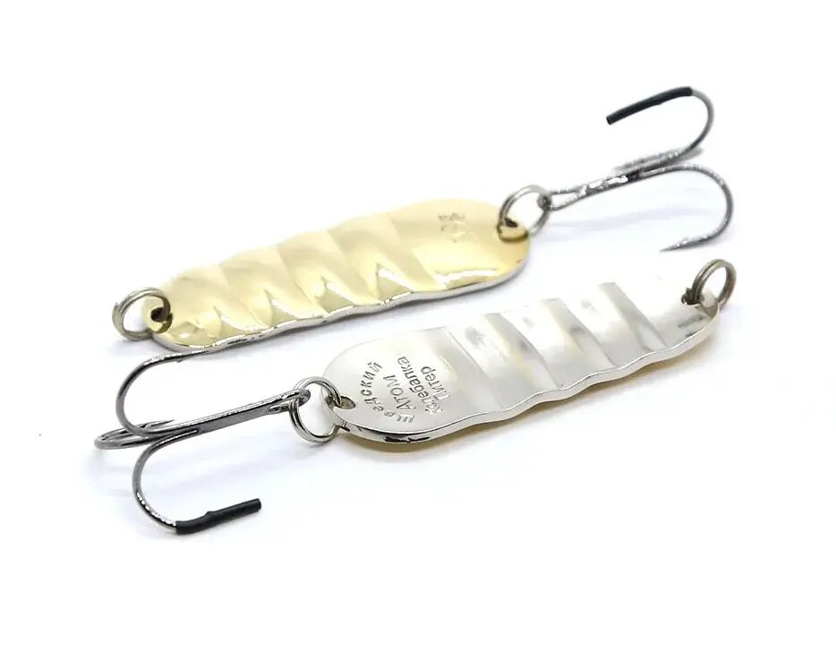 Блесна Колебалка питер Шведский Атом малый 40 мм 7 гр (латунь, латунь-никель)