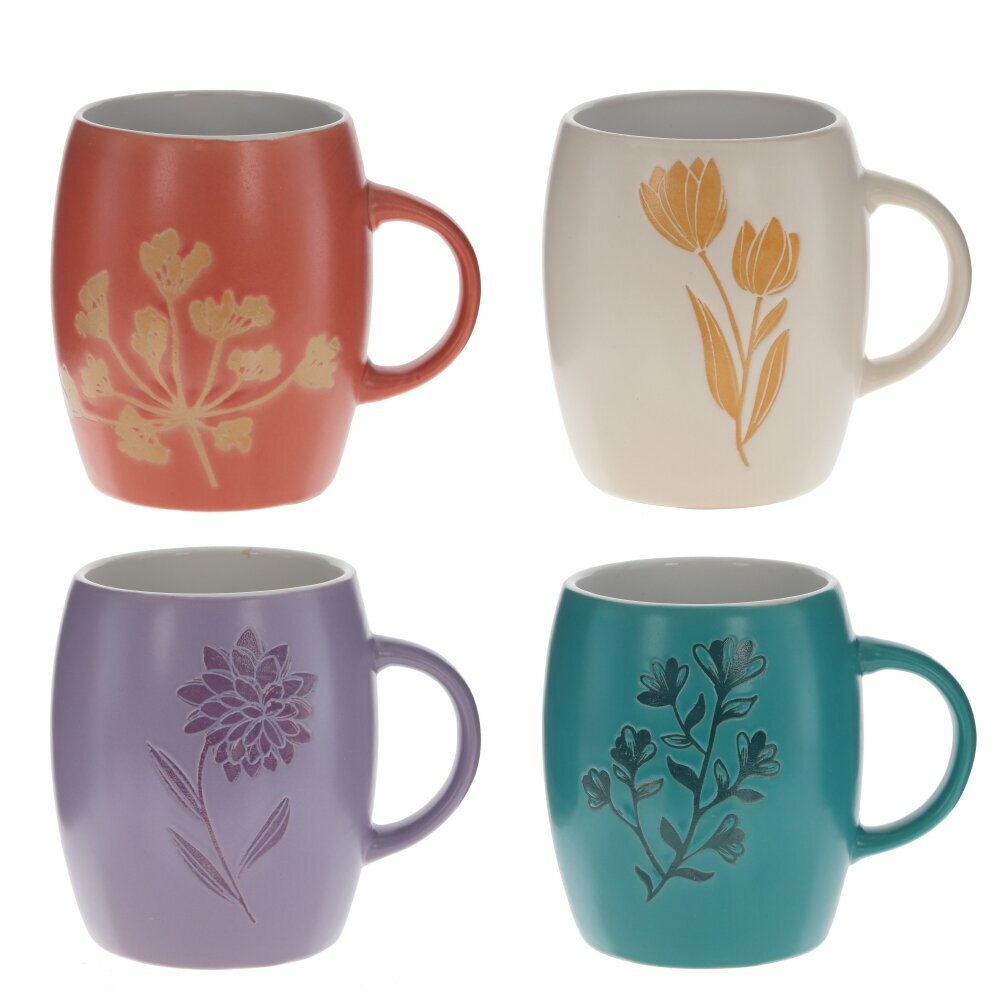 Набор из 6-ти кружек, 700 мл, 12,5х8х11 см, 4 вида KSM-804047