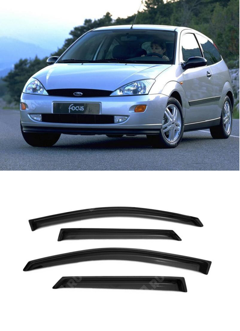 Дефлекторы боковых окон FORD Focus I седан/хэтчбек 1998-2004