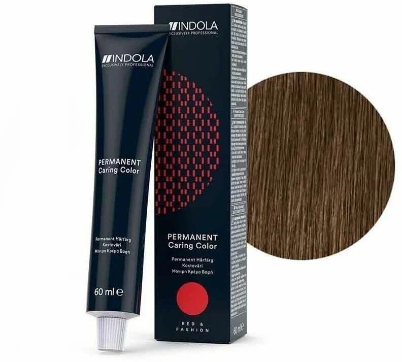 Indola Red and Fashion 7.8 Средний русый шоколадный Стойкая крем-краска для волос 60 мл