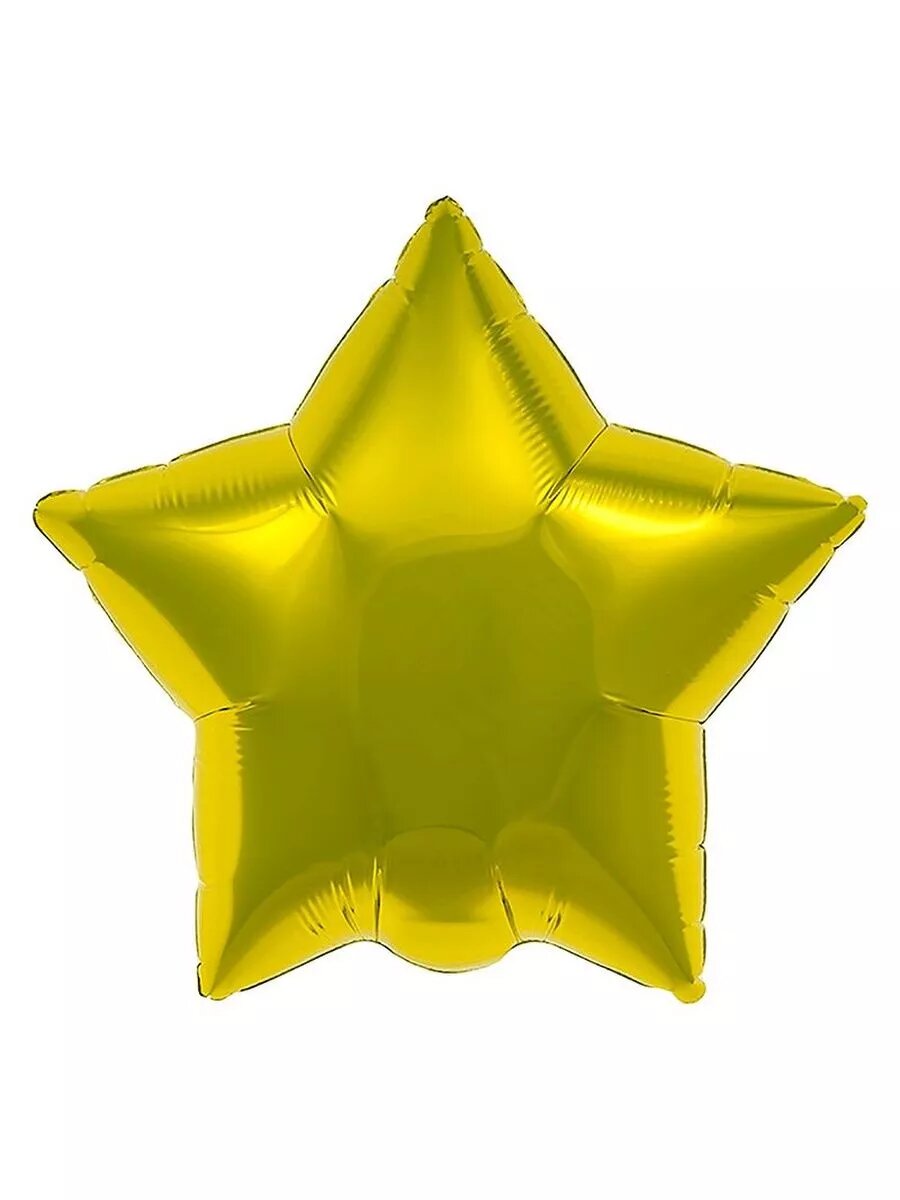 Звезда Золото, фольгированный шар (19"/48 см ) 1 шт. / AGURA, Россия