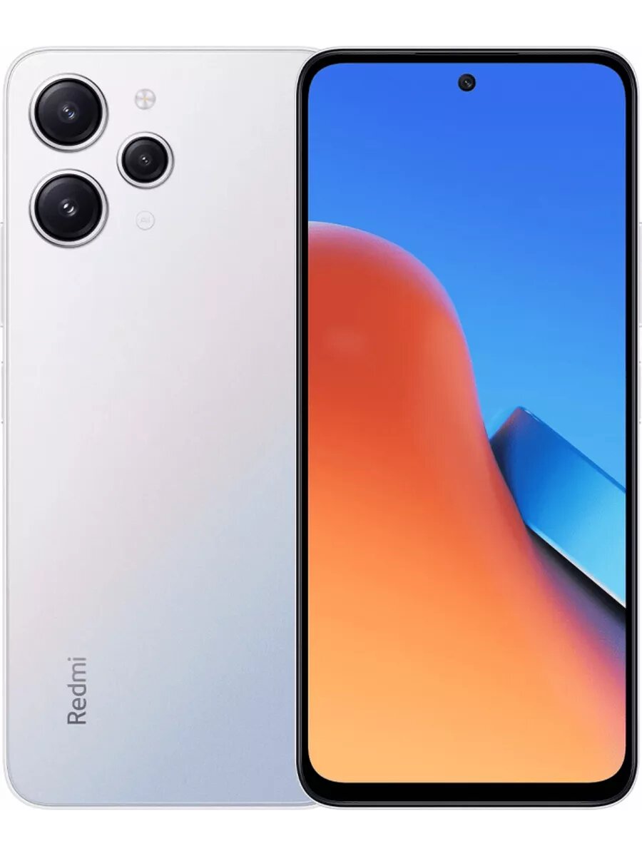 Смартфон Redmi 12 NFC 8/256GB, серебристый (Ростест)