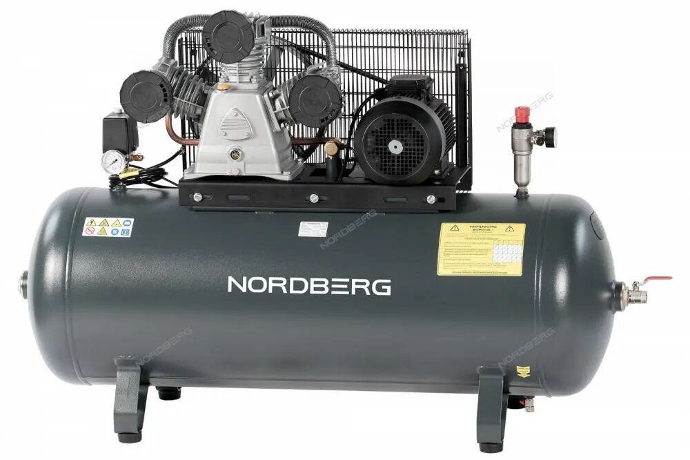 NCP300/950 Компрессор поршневой с ременной передачей 380В, ресив. 270л, 950л/мин NORDBERG NCP300/950