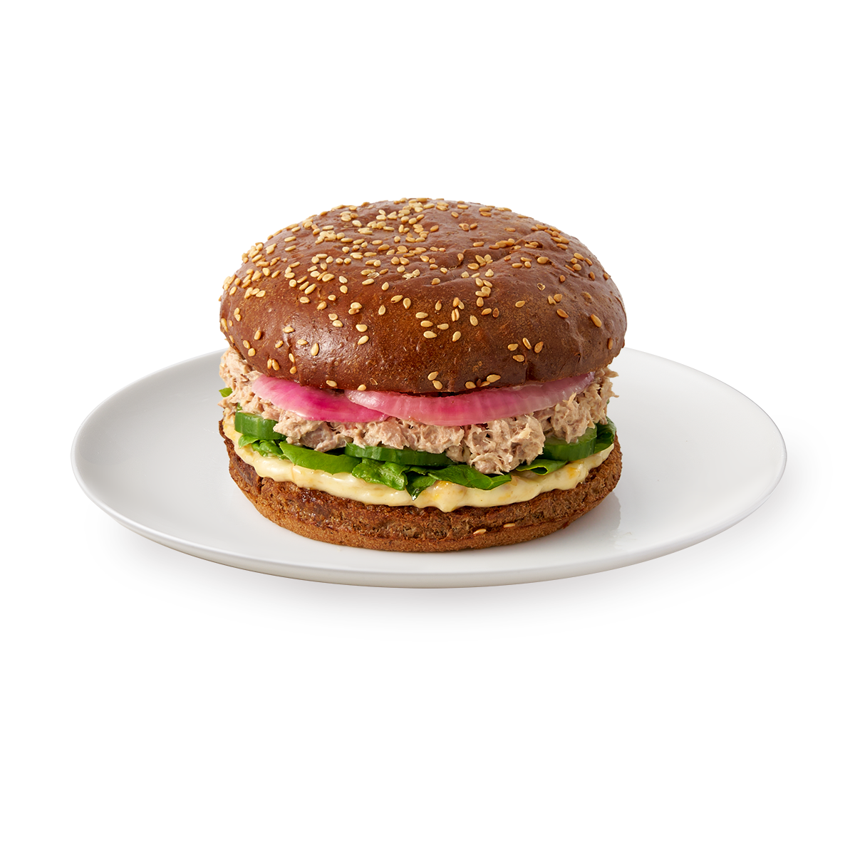 Сэндвич "Из Лавки", с тунцом, салатом, огурцом, луком, на булочке, 190 г