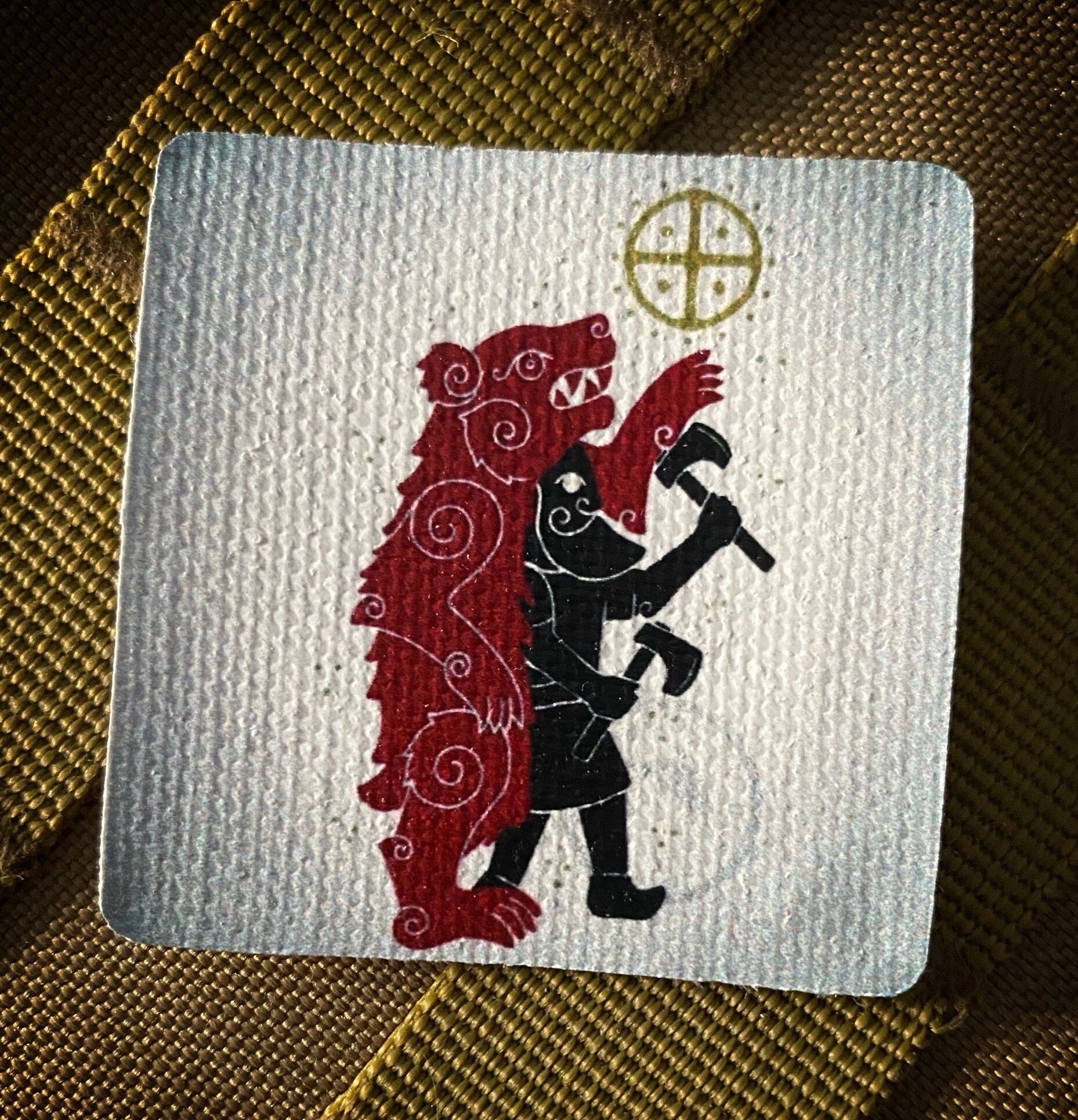 Патч Шеврон на липучке "Викинг Берсерк Рагнар"