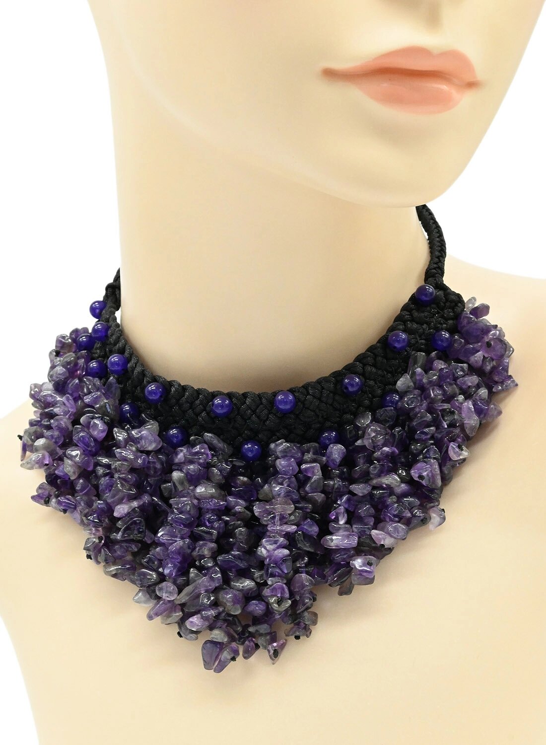 Колье, аметист