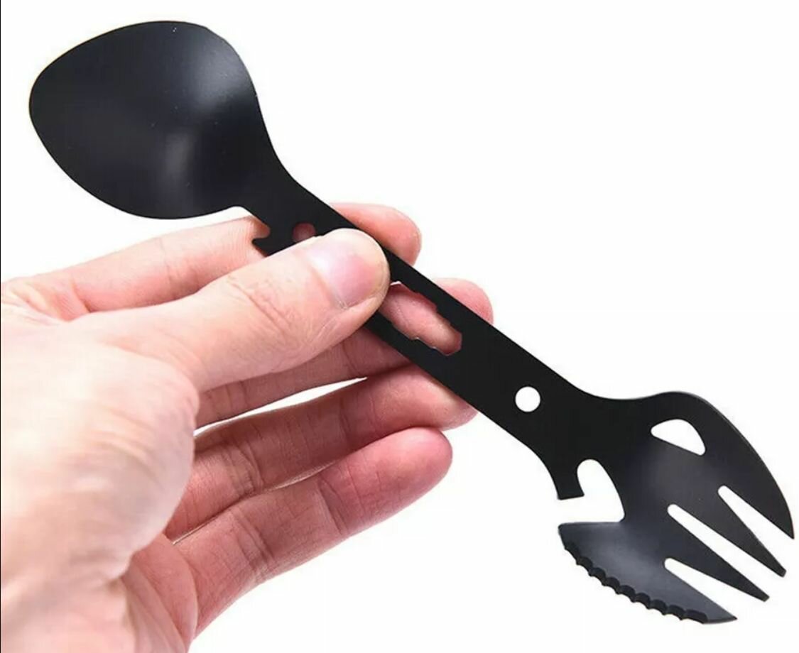 Ложка вилка туристический мультитул столовый прибор