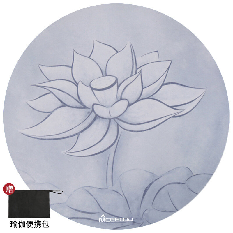 Скакалка Nagudi для йоги, медитации, фитнеса, резиновая, нескользящая, бесшумная, утолщенная, расширенная, круглая, коврик для медитации и йоги