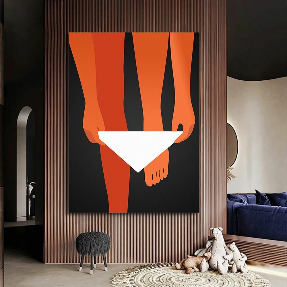 Абстракция картины для интерьера, абстрактная картина на стену, 50х70 см.