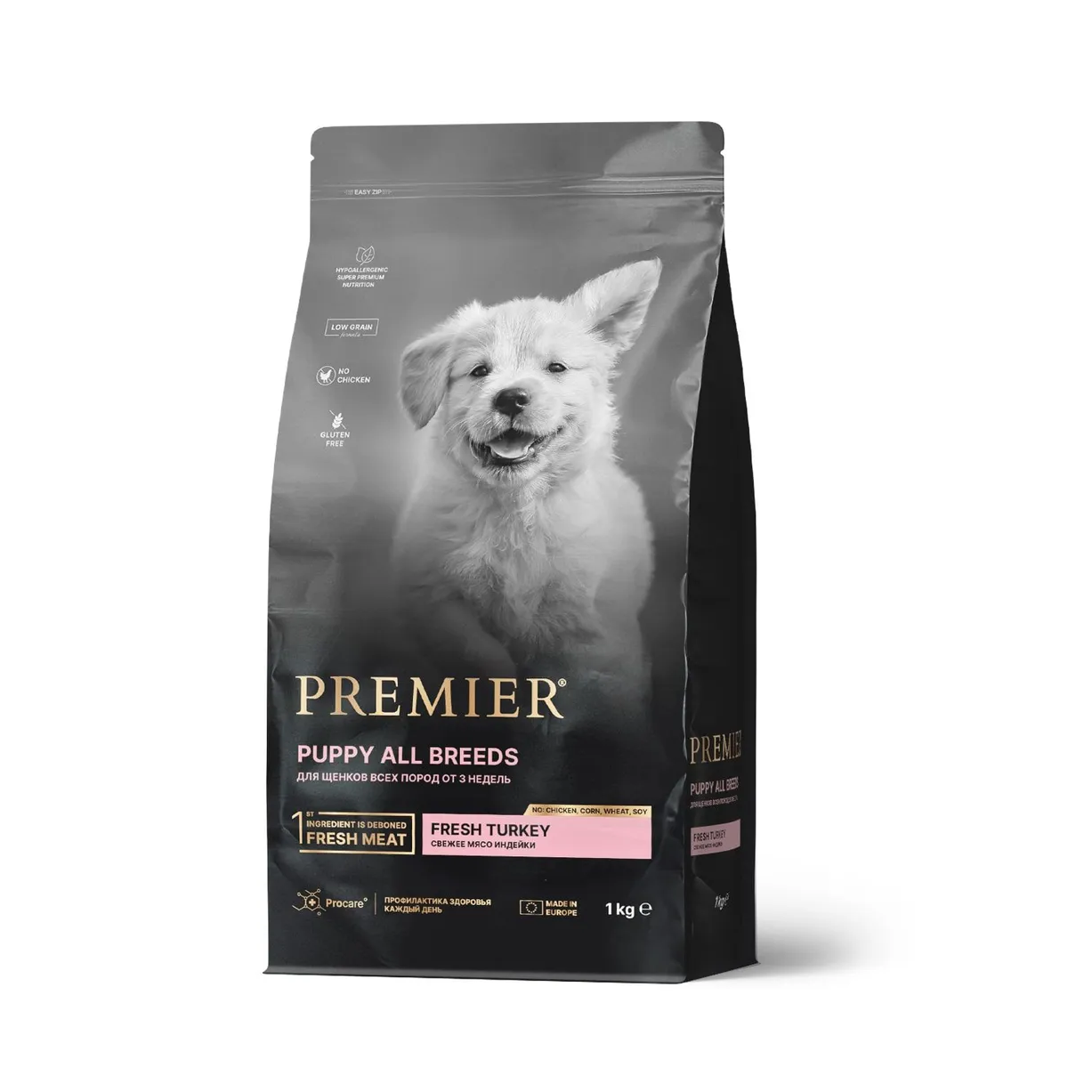 Premier Dog Turkey PUPPY корм для щенков свежее мясо индейки 1кг