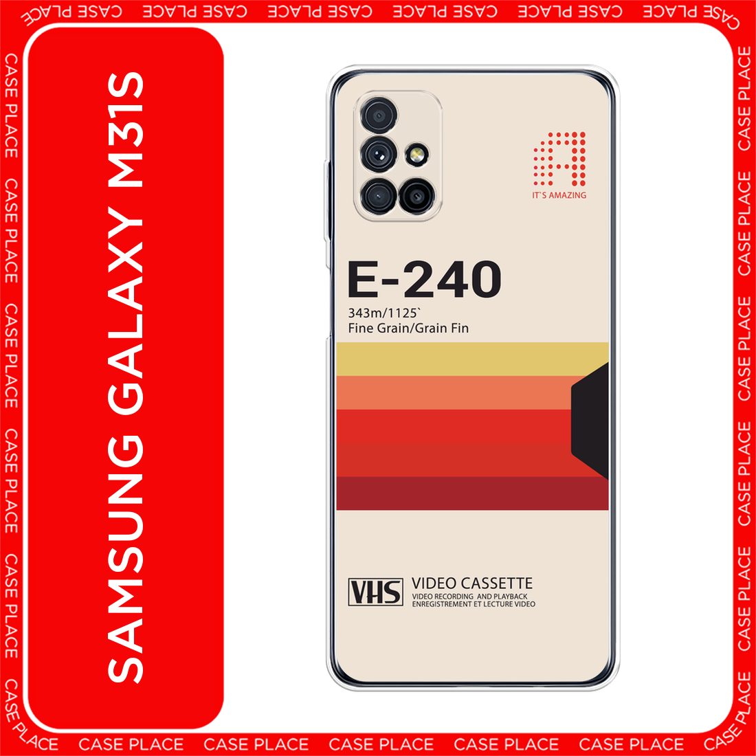 Чехол на Samsung Galaxy M31s / Самсунг Галакси M31s с принтом VHS обложка