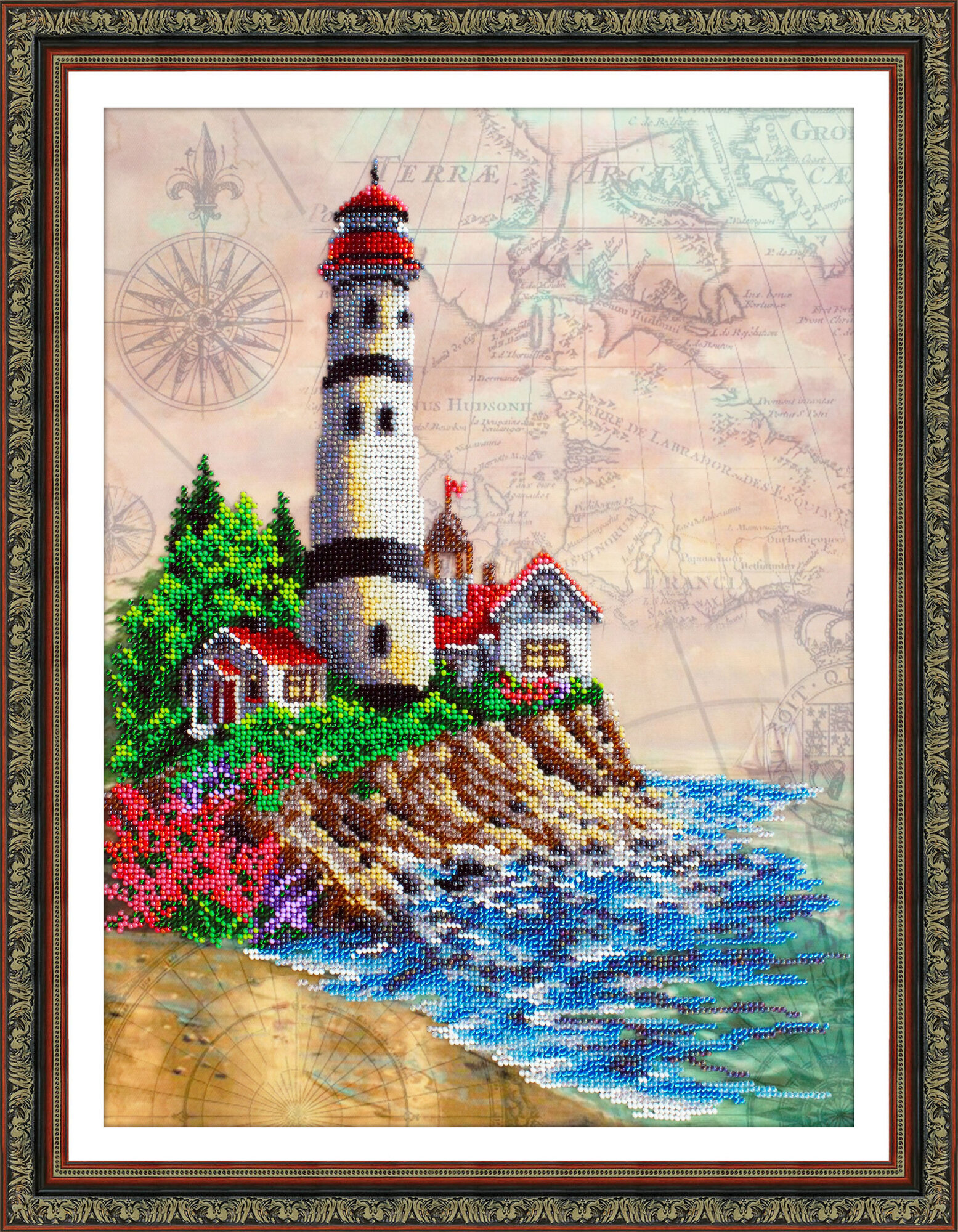 Набор для вышивания бисером "паутинка" Б-1497 Маяк